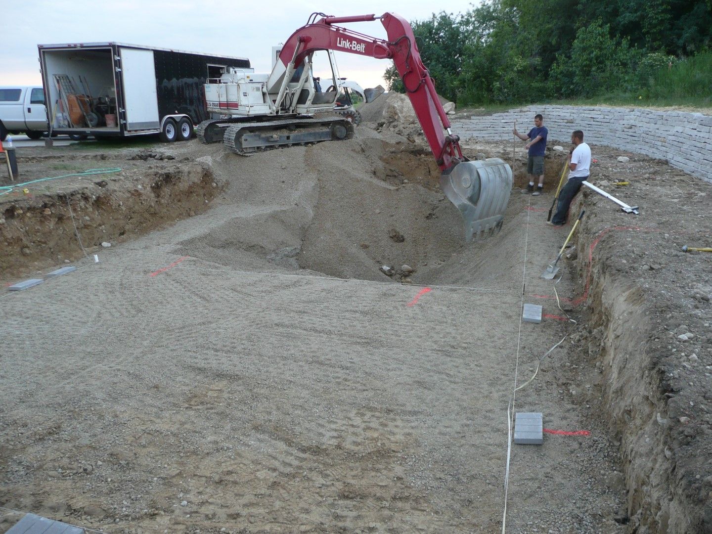 Building a Vinyl Liner Pool on Rock - Penguin Pools